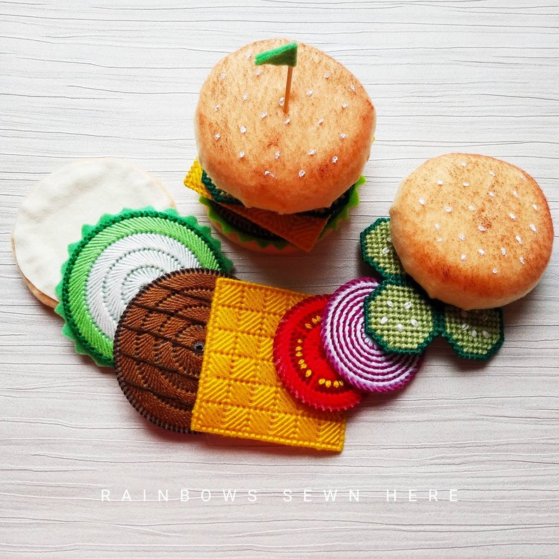 Burger Coasters Holiday Centerpiece Kitchen Restaurant - Etsy UK