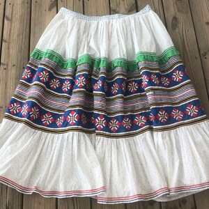 VINTAGE Seminole Patchwork Skirt Full Length Fits Sz L 1950s Authentic ...