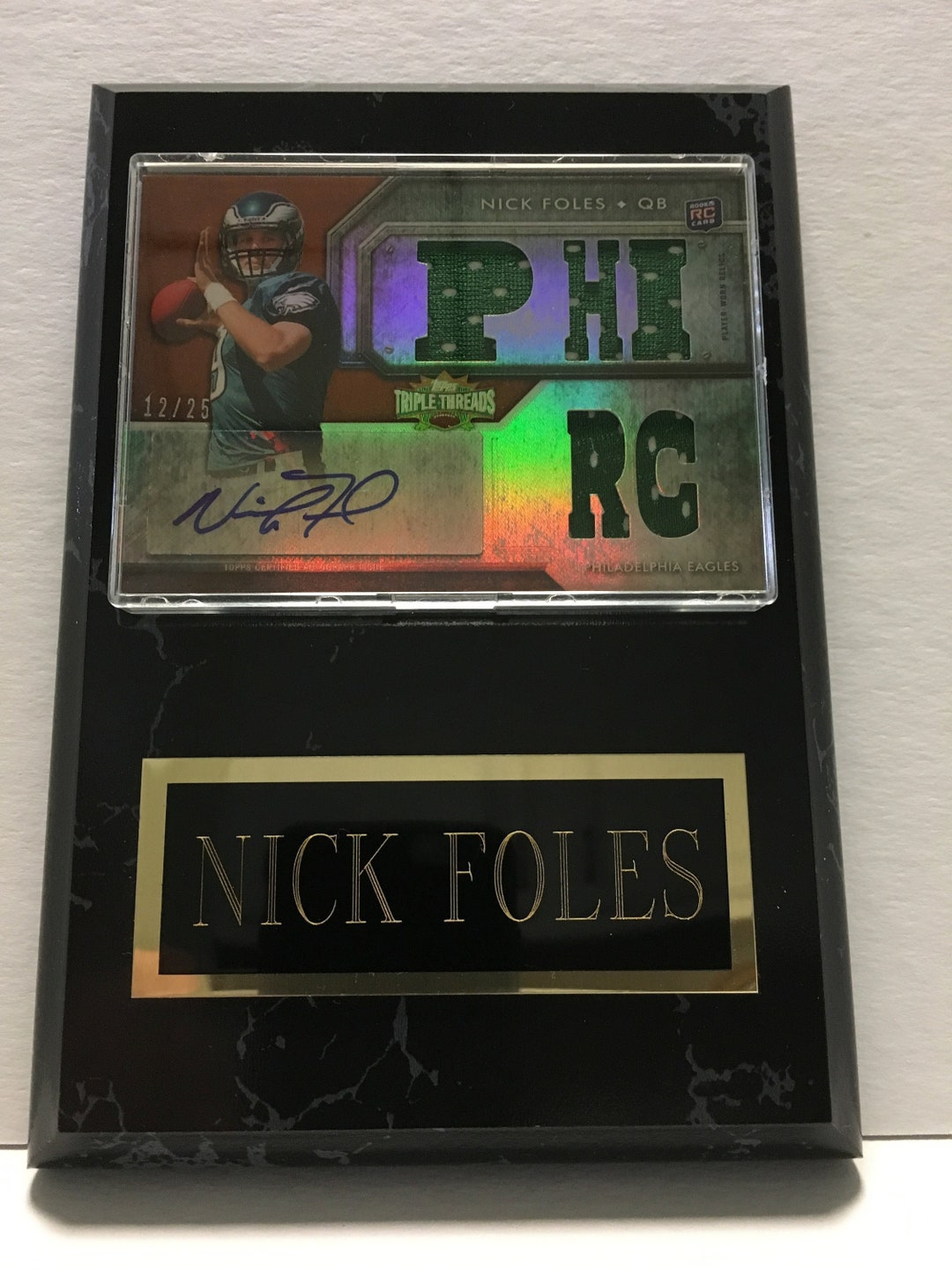 Philadelphia Eagles Super Bowl 52 LII MVP Nick Foles Autographed Rookie ...