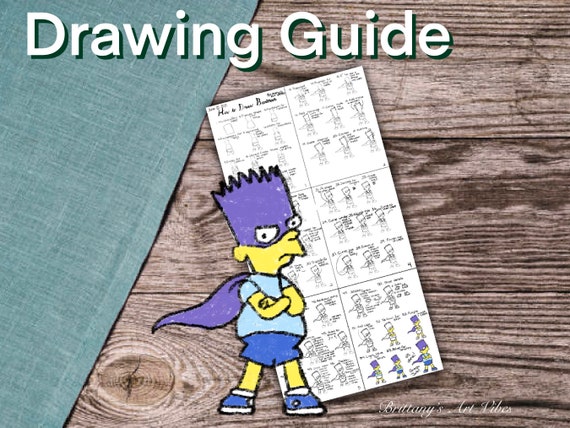 How to Draw a Yellow Dude With a Cape - Etsy