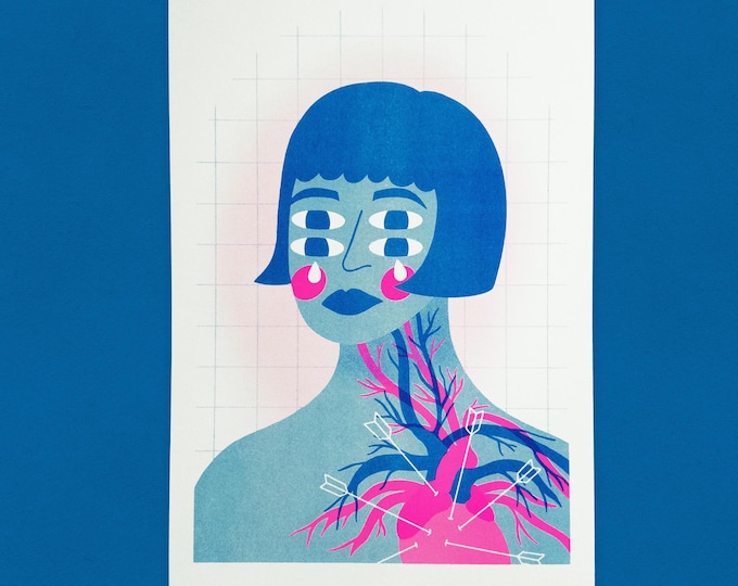 A4 Risograph Print Monobloc, From the Extra Ordinary Series | 2 Color ...