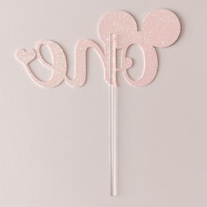 Minnie Mouse One Cake Topper, Minnie Mouse Cake Topper, First Birthday ...