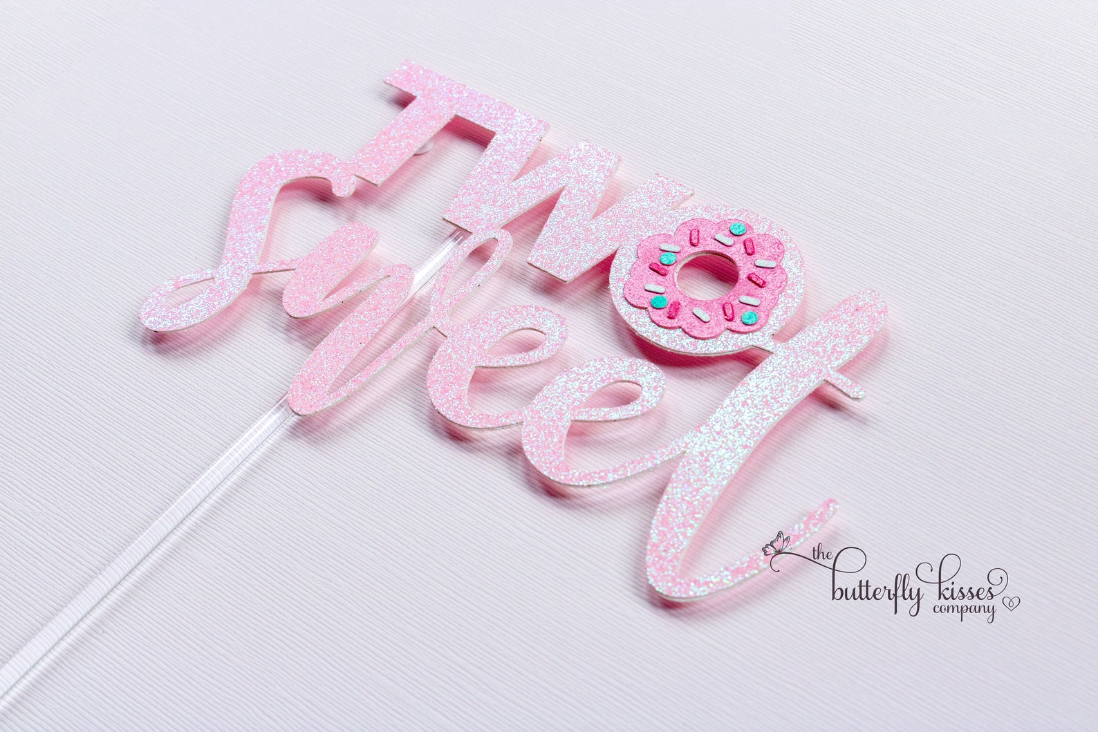 Two Sweet Cake Topper 2nd Birthday Cake Topper Doughnut Cake - Etsy