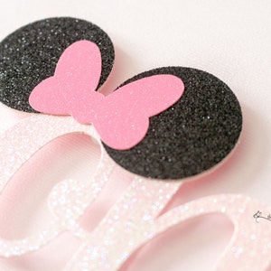 Minnie Mouse One Cake Topper, Minnie Mouse Cake Topper, First Birthday ...
