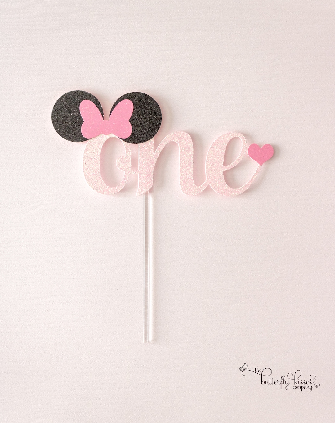Minnie Mouse One Cake Topper, Minnie Mouse Cake Topper, First Birthday ...