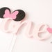 Minnie Mouse One Cake Topper Minnie Mouse Cake Topper First - Etsy
