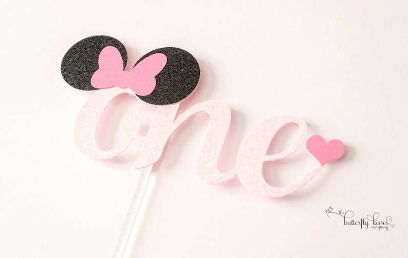 Minnie Mouse One Cake Topper Minnie Mouse Cake Topper First - Etsy