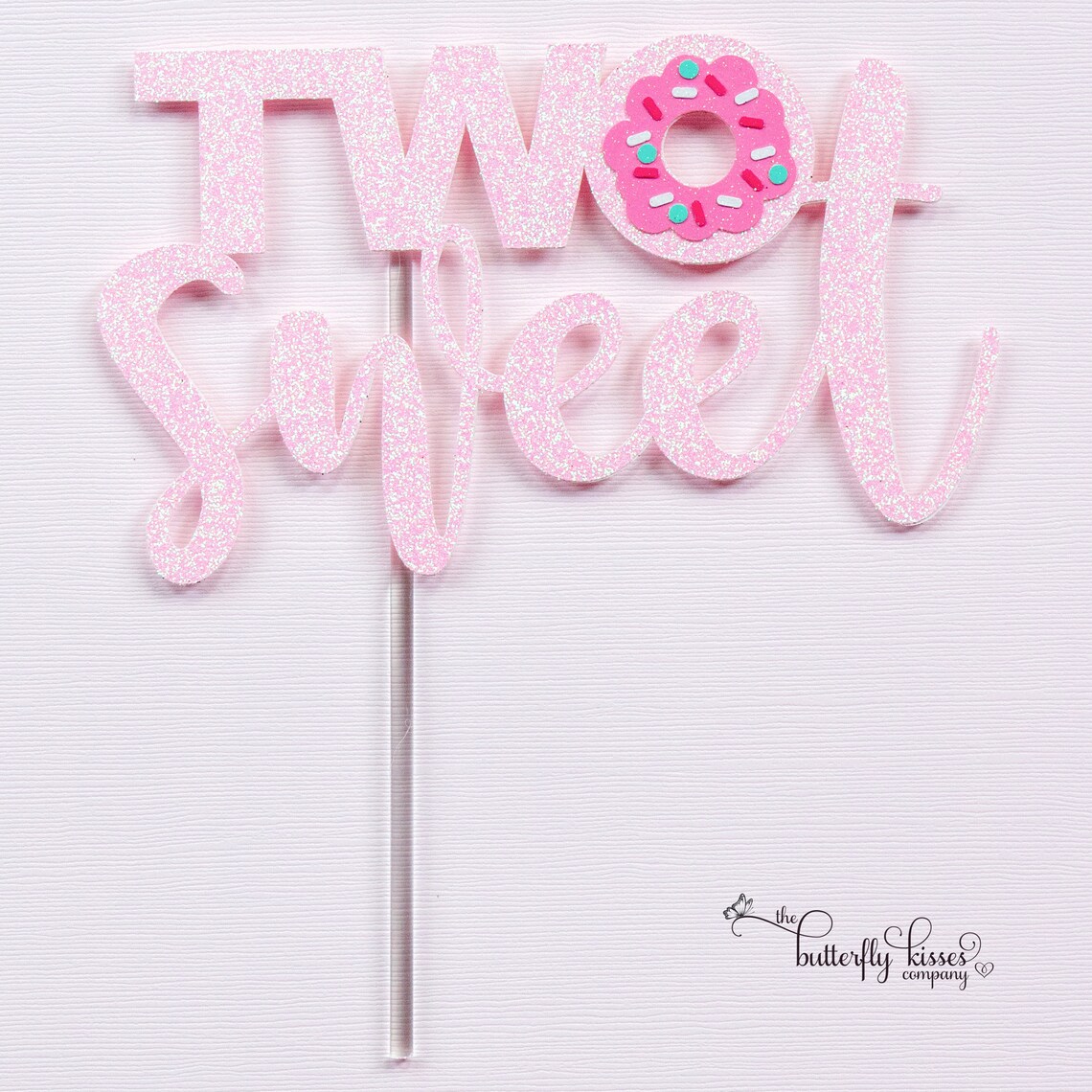 Two Sweet Cake Topper 2nd Birthday Cake Topper Doughnut Cake - Etsy