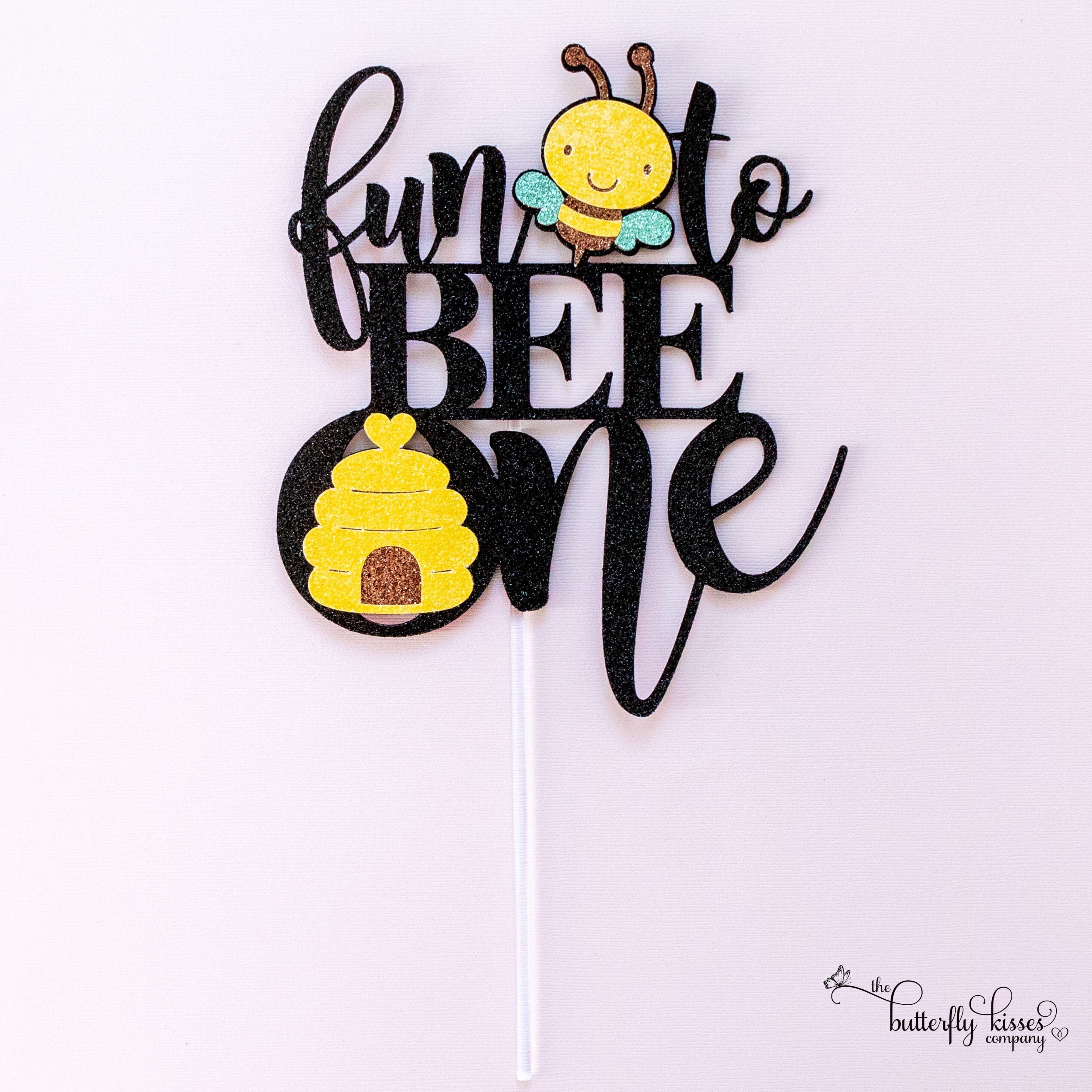 Fun to Bee One Cake Topper, Bee Cake Topper, Bee Birthday, Bee Birthday ...