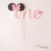 Minnie Mouse One Cake Topper Minnie Mouse Cake Topper First - Etsy