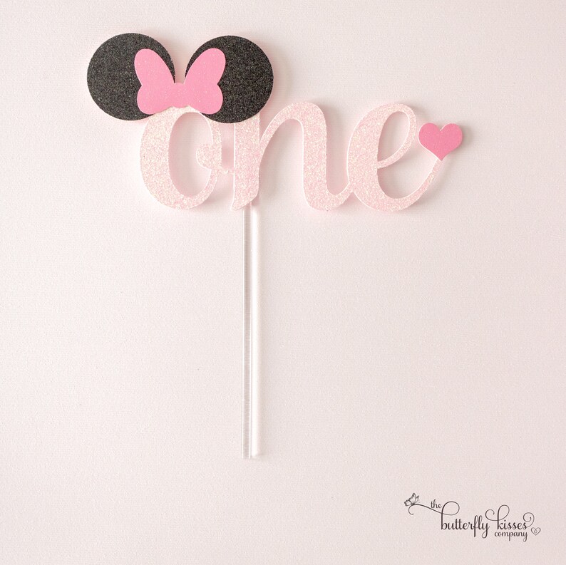 Minnie Mouse One Cake Topper Minnie Mouse Cake Topper First - Etsy