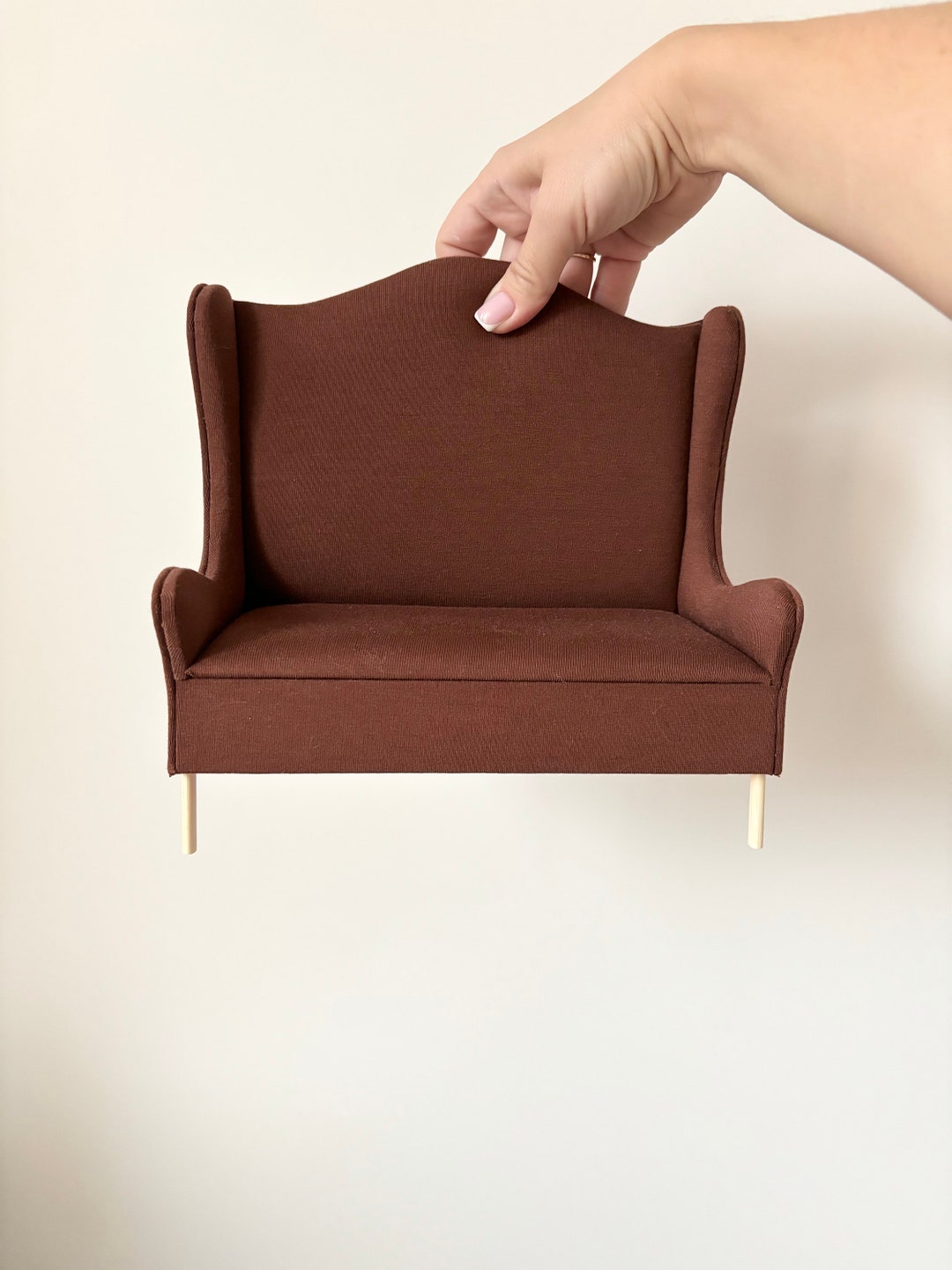 1/6 Scale. Sofa for Dollhouse. Furniture for Dolls Couch. Dollhouse ...