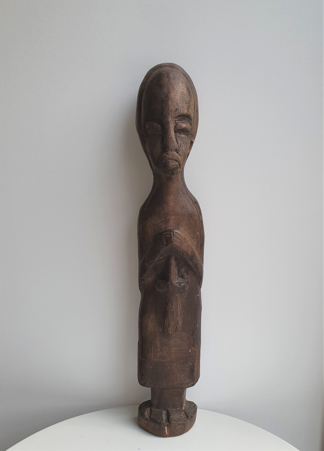 African Statue/wooden Statue/african Folk Art/wood Sculpture/wooden ...