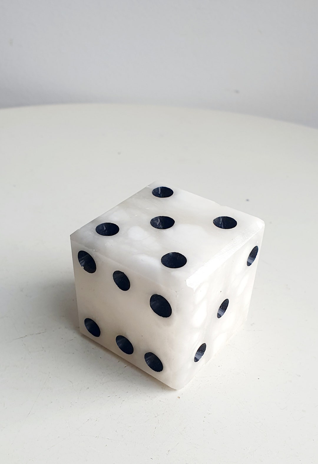 Marble Dice//dice//old Dice//white Dice//dice Game//decorative Dice ...