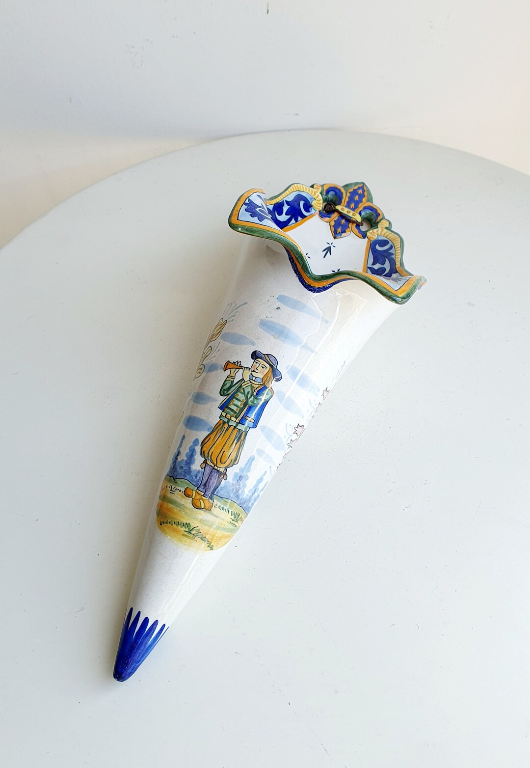 Old Flower Girl//ceramic Flower Girl//henriot Flower Girl//cornet ...