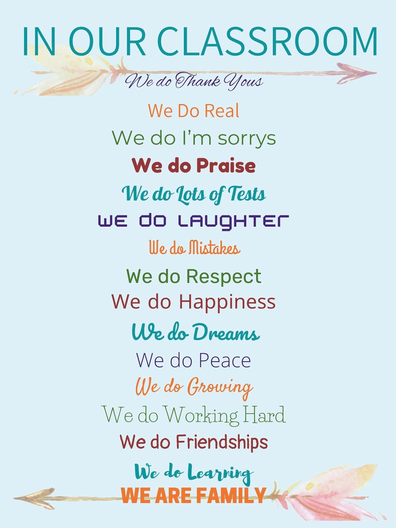 In Our Classroom - Etsy