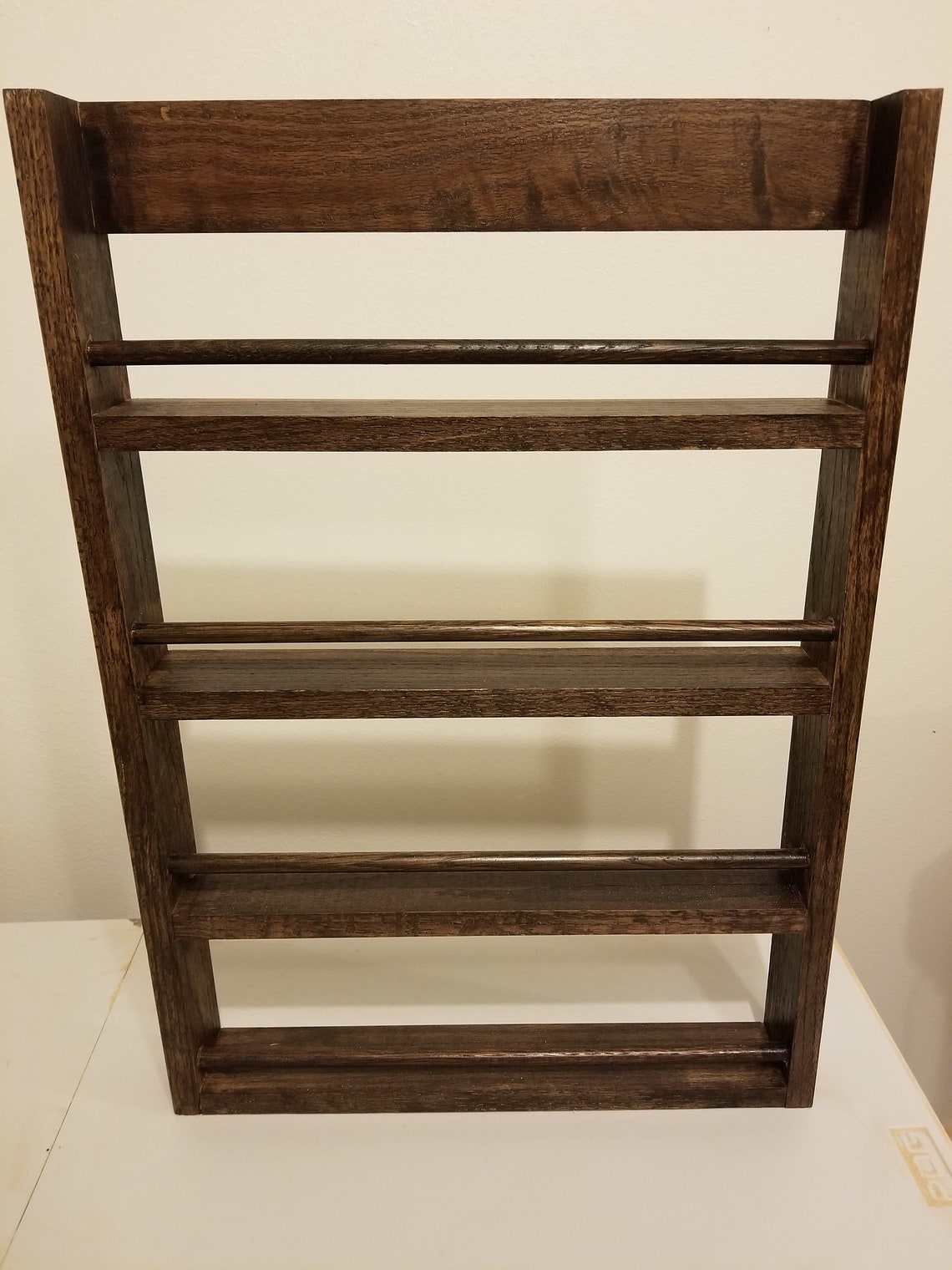 Solid Oak Spice Rack - Etsy