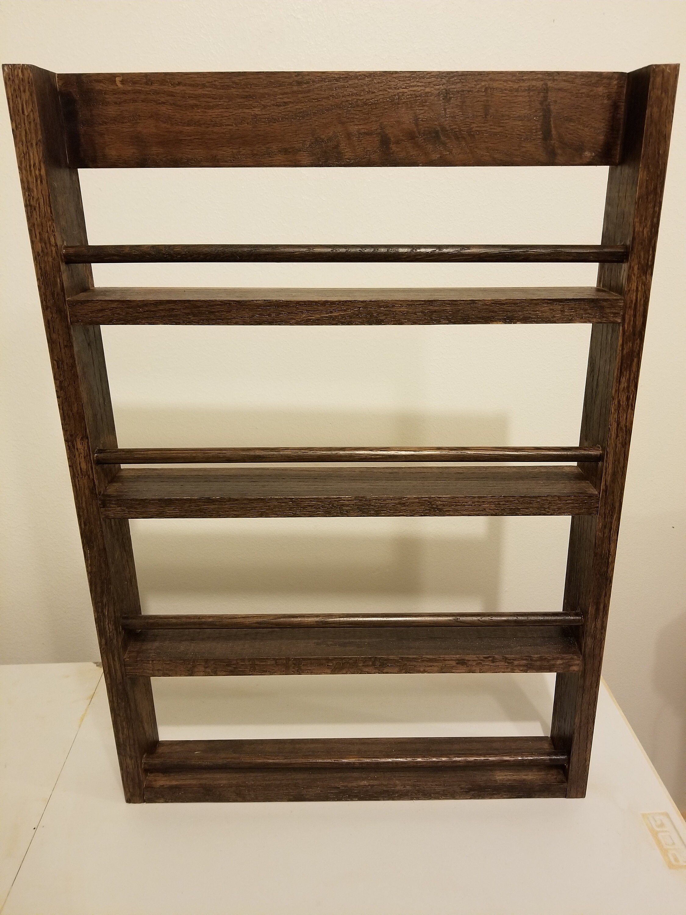 Solid Oak Spice Rack - Etsy