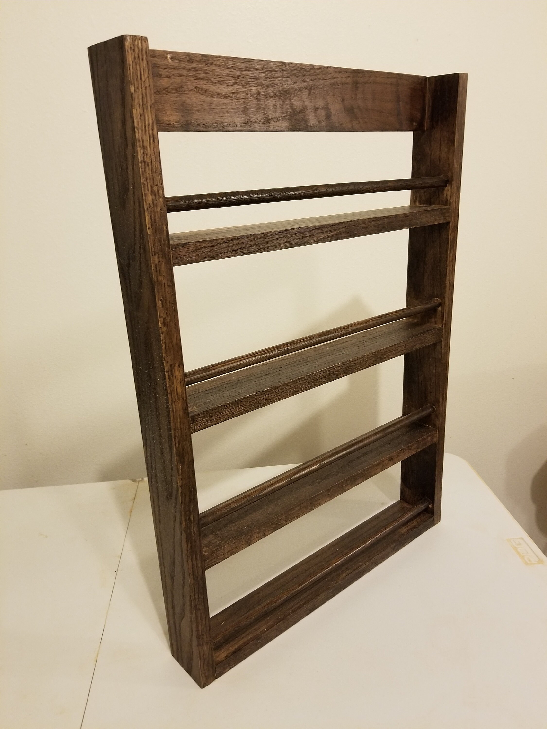 Solid Oak Spice Rack - Etsy