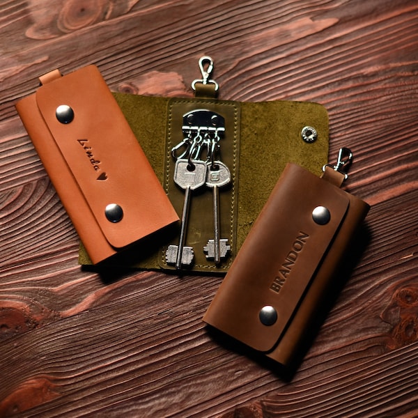 Leather Key Case - Etsy