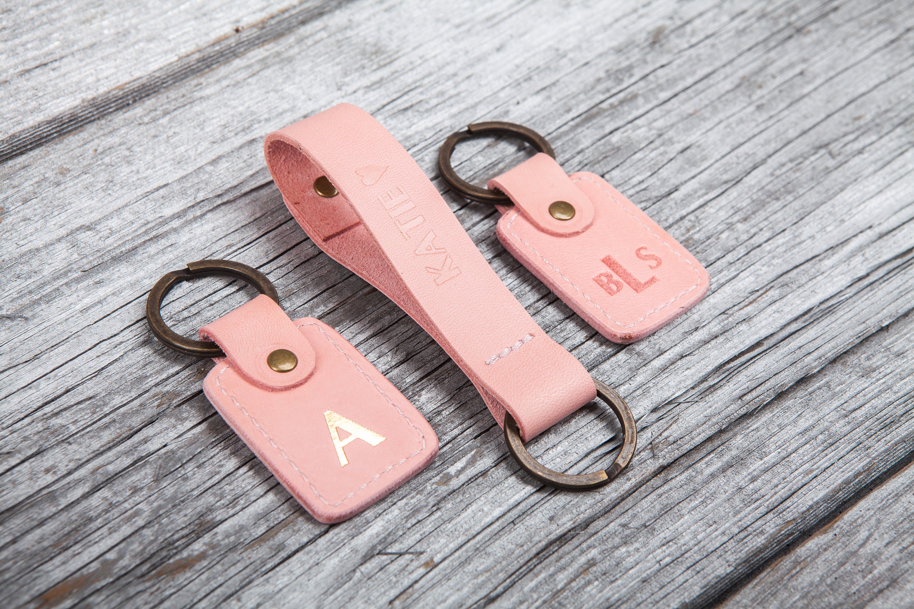 Personalized Leather Keychain Custom Key Chain Monogram Key - Etsy Canada