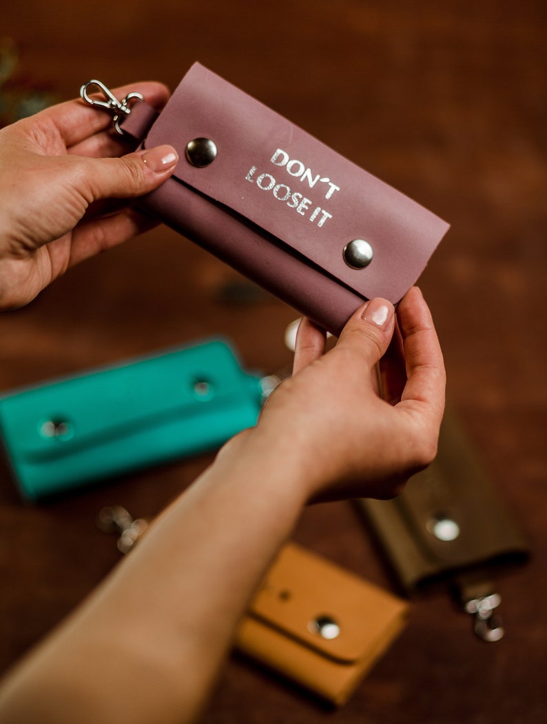 Custom Key Holder Key Wallet for Women and Men Monogrammed - Etsy