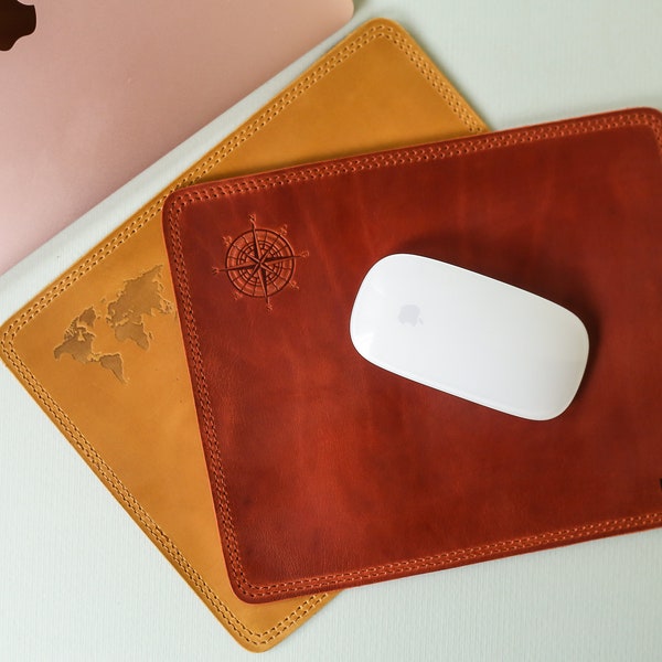 Leather Mouse Pad - Etsy