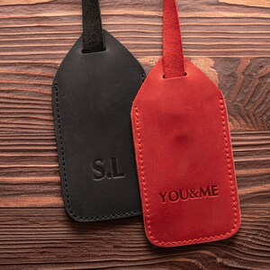 Personalized Leather Custom Luggage Tag, Leather Travel Accessories and ...