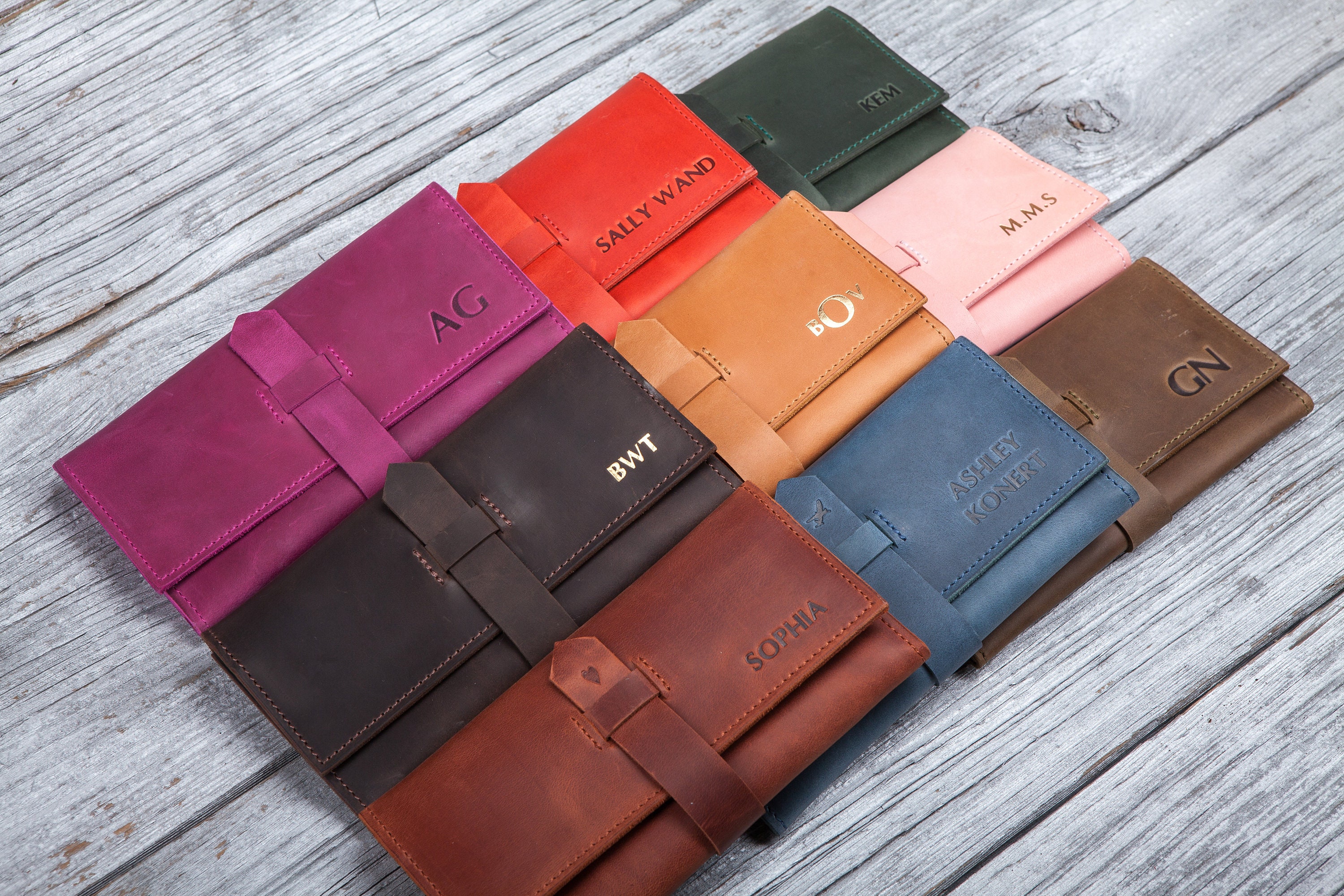 Leather wallet minimalist wallet slim women wallet | Etsy