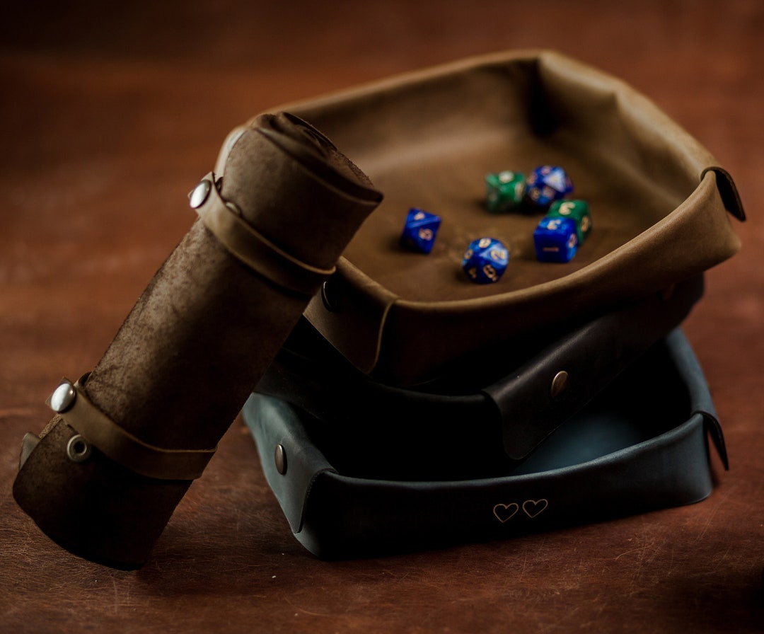 Graduation Gifts 2025 Collapsible Dice Tray Personalized Leather Dnd ...