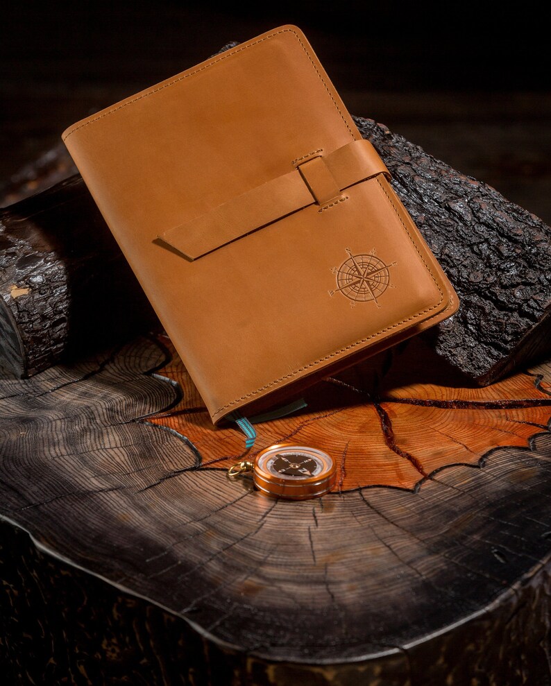 Personalized Leather Journal Refillable Notebook Cover | Etsy