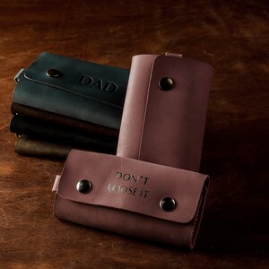 Custom Key Holder Key Wallet for Women and Men Monogrammed - Etsy