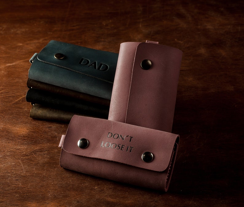 Custom Key Holder Key Wallet for Women and Men Monogrammed - Etsy