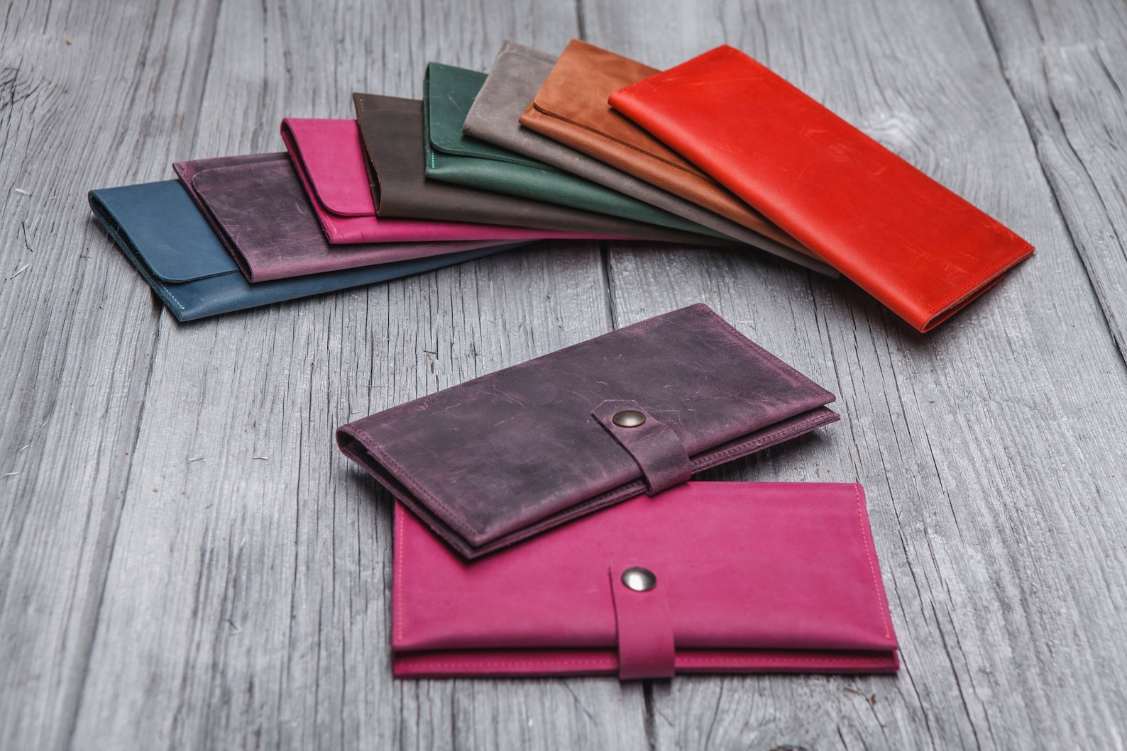 Slim Wallet Women Ladies Leather Wallet Small Wallet Etsy