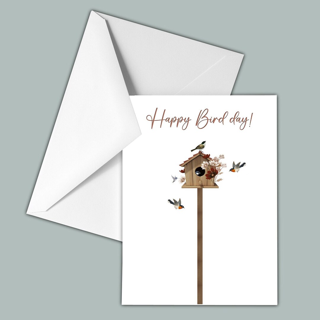 Happy Birdday Card Bird Pun Birthday Card - Etsy