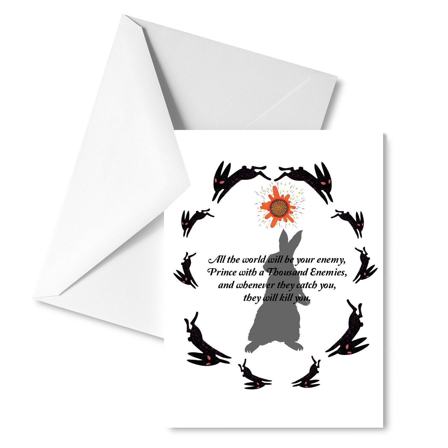 Frith Watership Down Card Rabbit Art Illustrated Card - Etsy