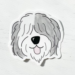Old English Sheepdog Sticker - Etsy