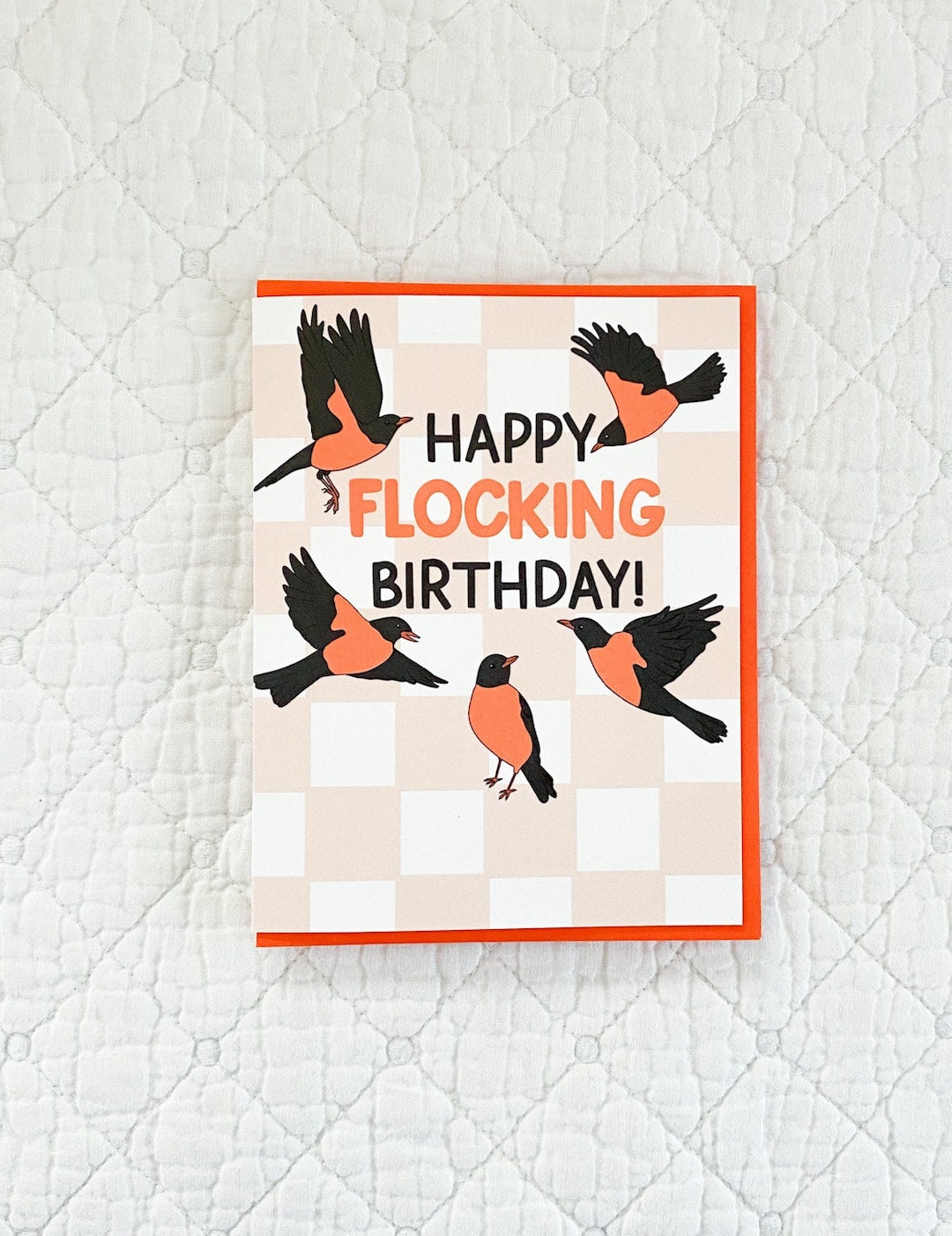 Happy Flocking Birthday Card - Orioles, Baltimore Orioles, Baseball - Etsy