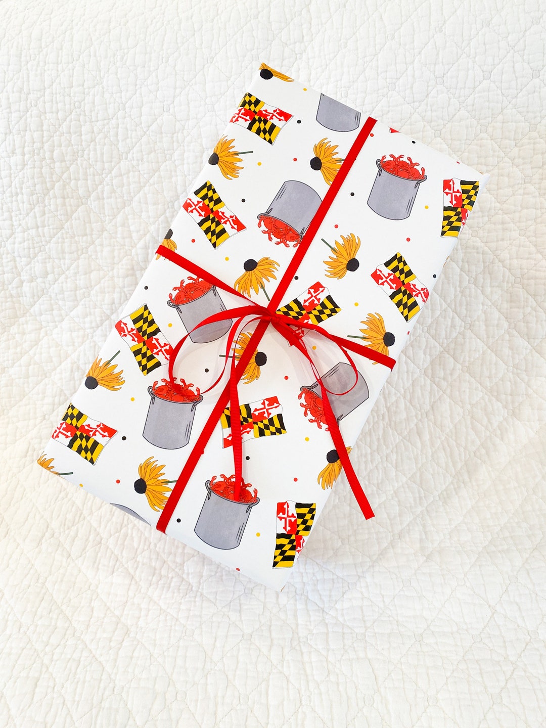 Maryland Pride Wrapping Paper - Etsy