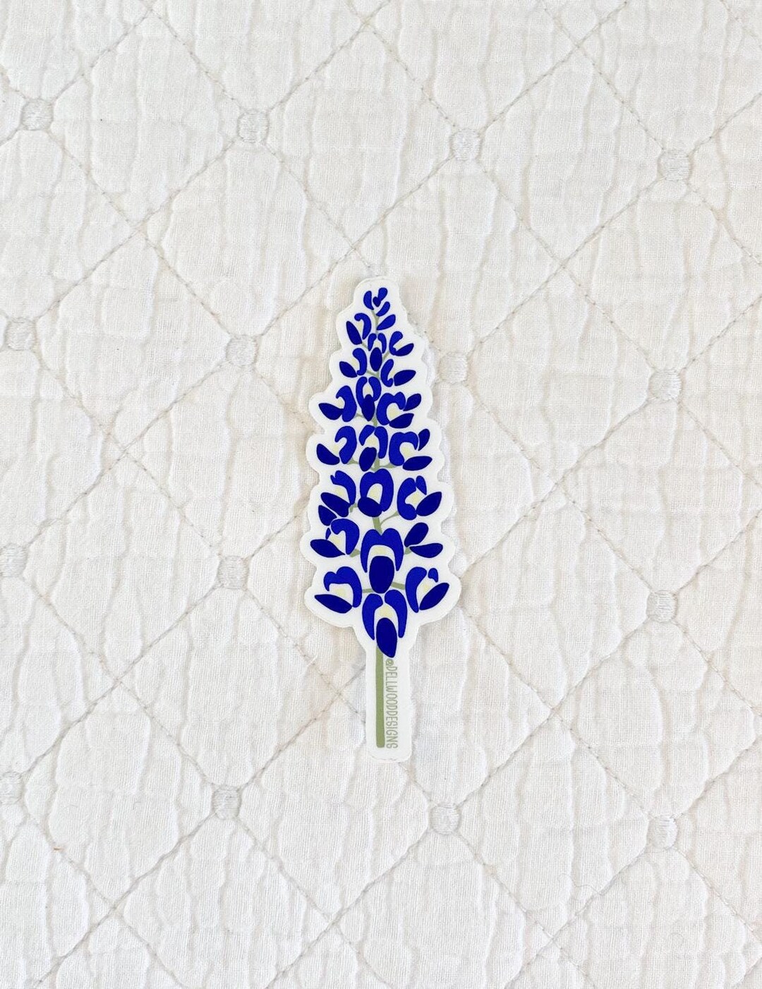 Bluebonnet Flower Sticker - Etsy