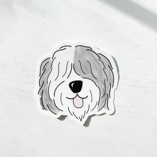 Old English Sheepdog Garden Stake - Etsy Old English Sheepdog Garden Stake - Etsy