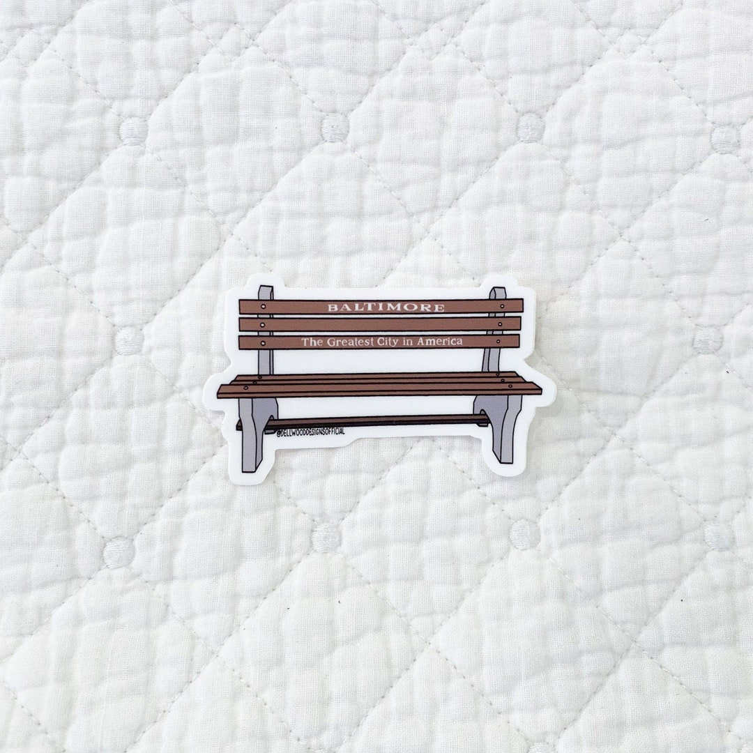 Baltimore Bench Sticker - Etsy