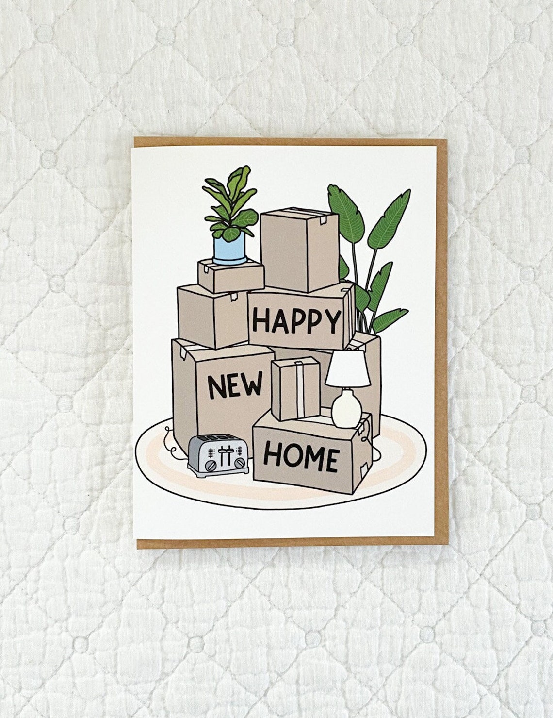 Happy New Home Greeting Card: Moving Boxes Design - Etsy