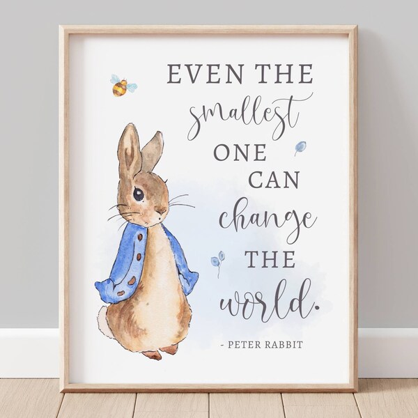 Peter Rabbit Quote - Etsy