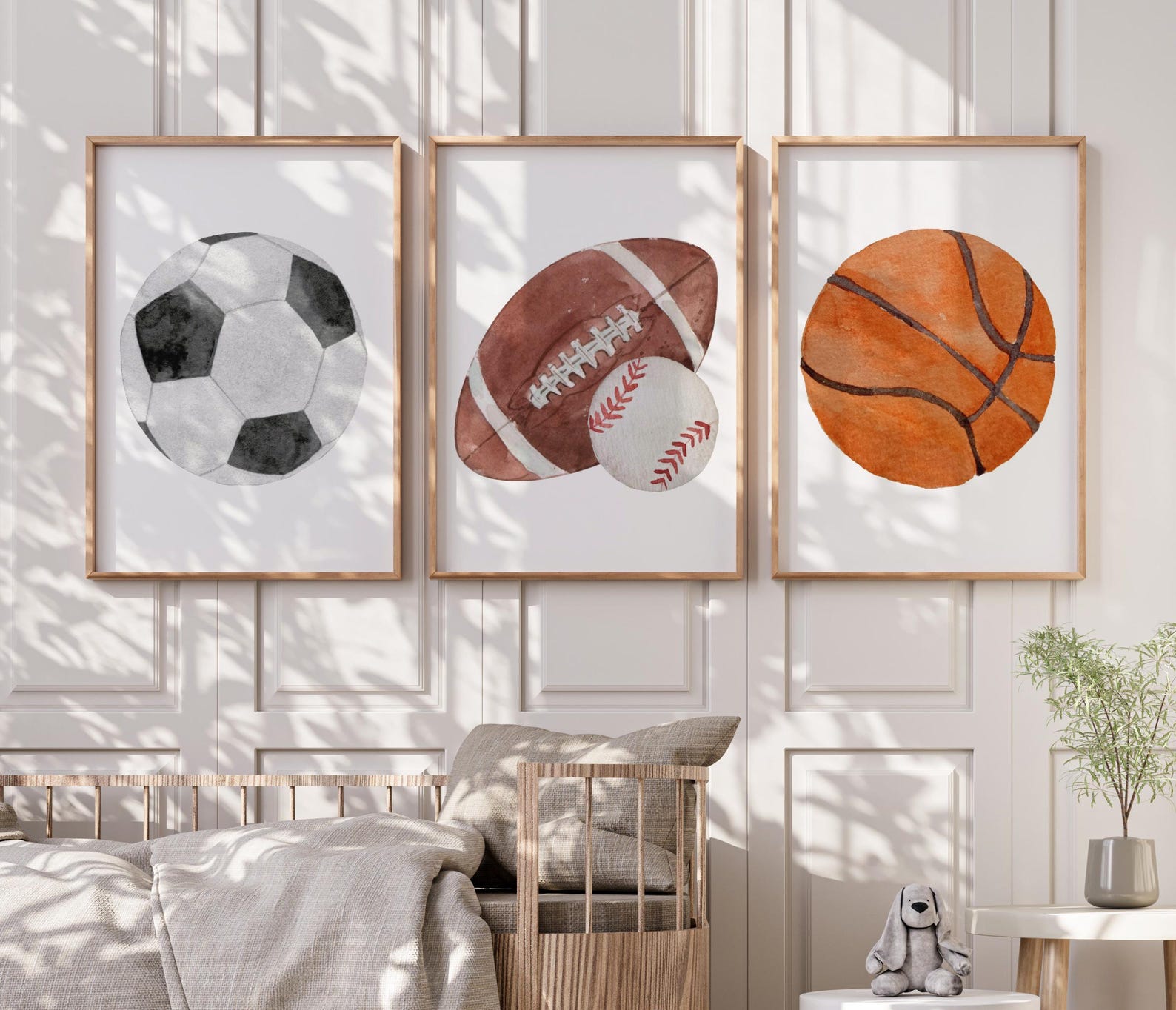 Sports Nursery Wall Art, Kids Sports Wall Decor, Sports Nursery Print ...