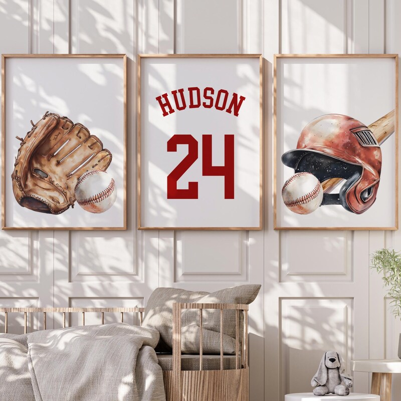 Baseball Wall Decor - Etsy