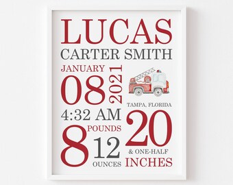 Fire Truck Nursery - Etsy