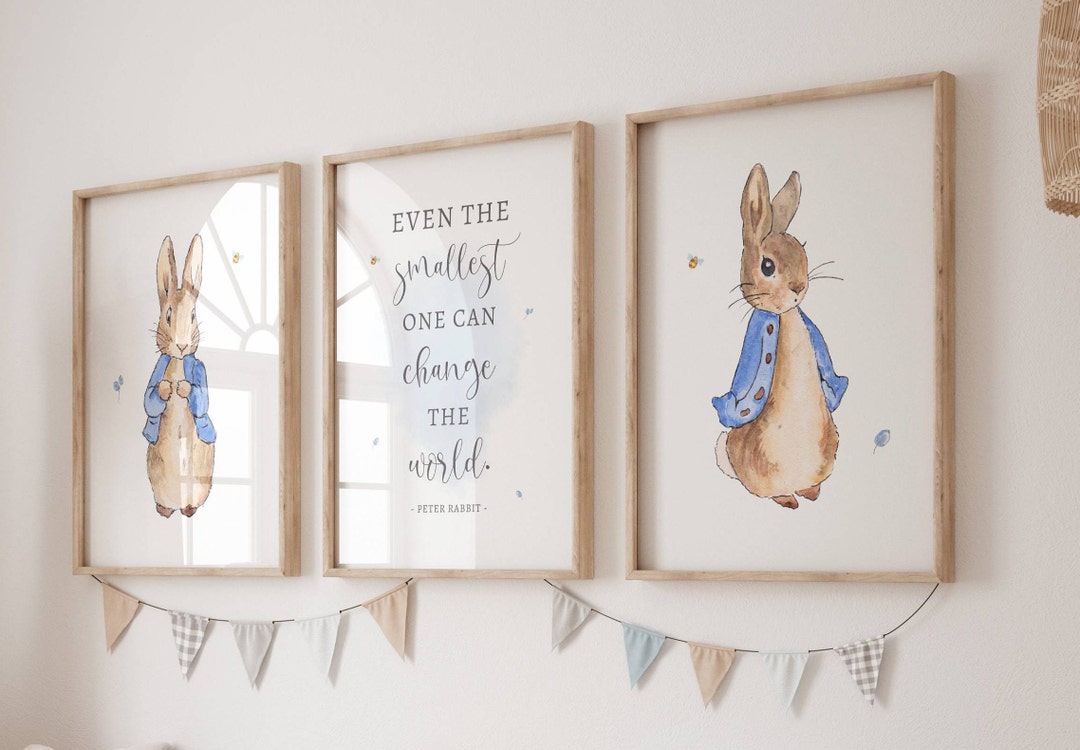 Peter Rabbit Nursery Wall Art Peter Rabbit Nursery Decor Peter Rabbit ...