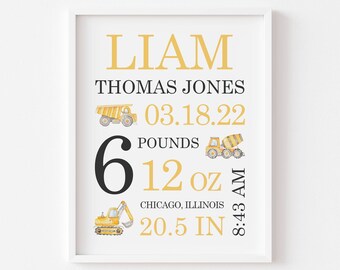 Construction Birth Sign - Etsy
