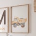 Construction Nursery Prints Dump Truck Wall Art Baby Boy Nursery Little ...